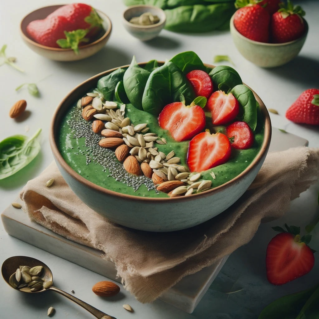 Detox Recipe: Vegan Smoothie Bowl with Spinach – Organic Pharmer