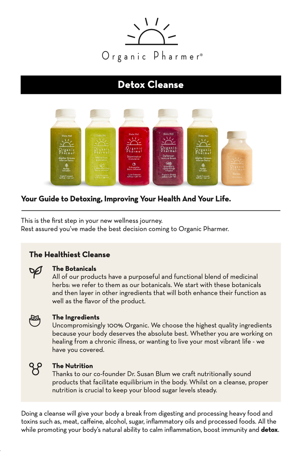 3-Day Detox Cleanse – Organic Pharmer